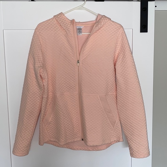 Jockey | Tops | Quilted Pink Jacket | Poshmark